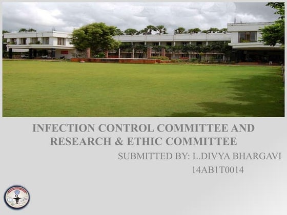 Hospital infection control committee | PPTX