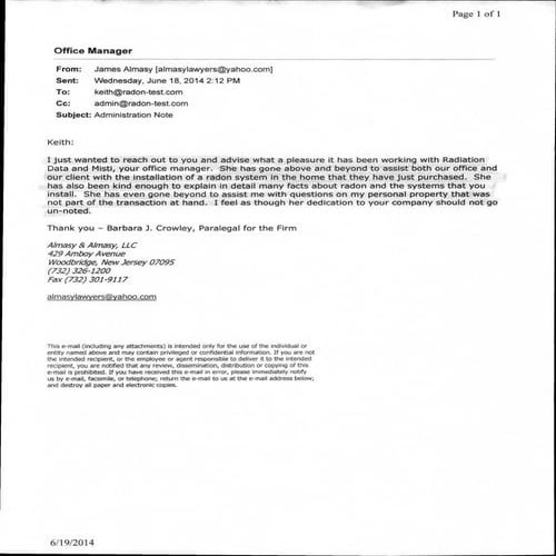 Radiation Data Professional Letter Of Reference | PDF