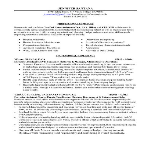 2016 CNA Resume | PDF