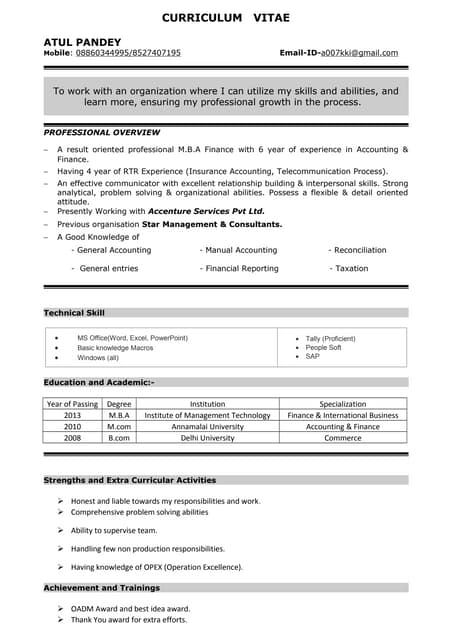 MURALI RESUME | PDF