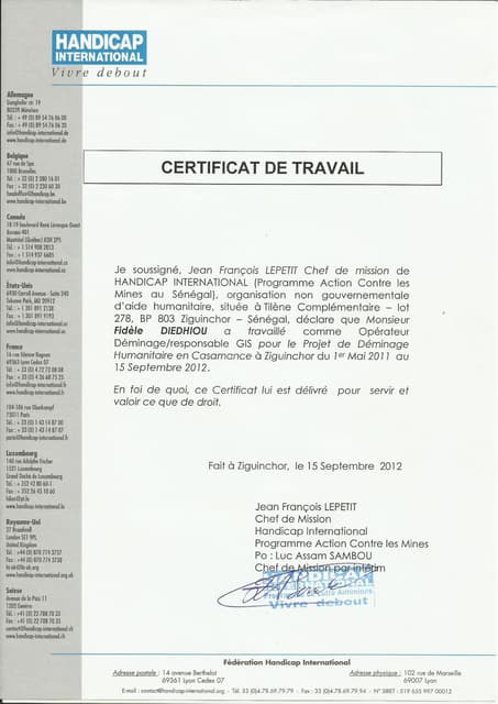 Fidele Diedhiou presentations