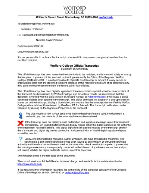 Dru A Verbal University of Michigan-Flint Transcripts 2002 | PDF
