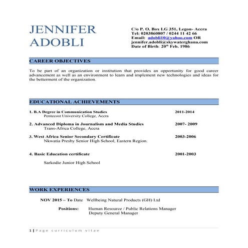 Liz ORIGINAL CV | DOCX