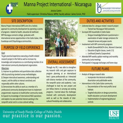 Field Experience Poster - Fall 2014 | PPTX