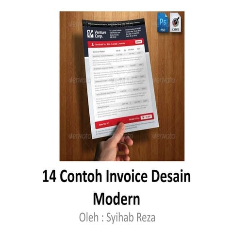 14 contoh invoice desain modern | PPTX
