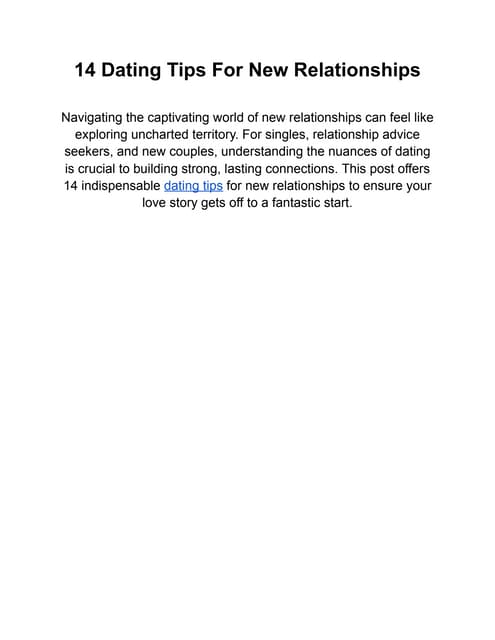 Tips for Surviving a Long-Distance Relationship | PDF