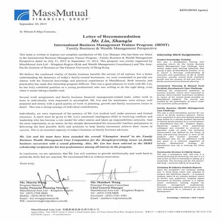 Certification-MassMutual | PDF