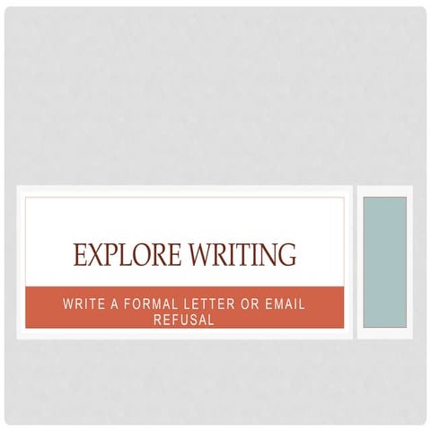 14 explore writing | PPT