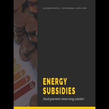 Energy Subsidies | PPT
