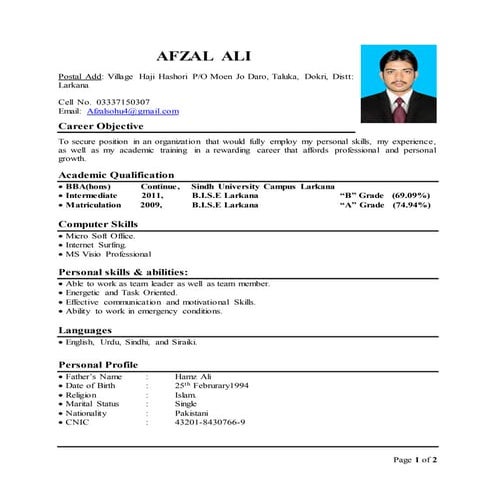 AQIB CV | DOC