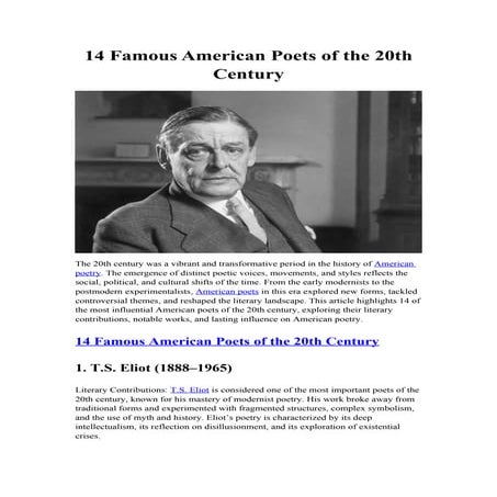 14 Famous American Poets of the 20th Century.docx