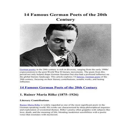 14 Famous German Poets of the 20th Century.docx