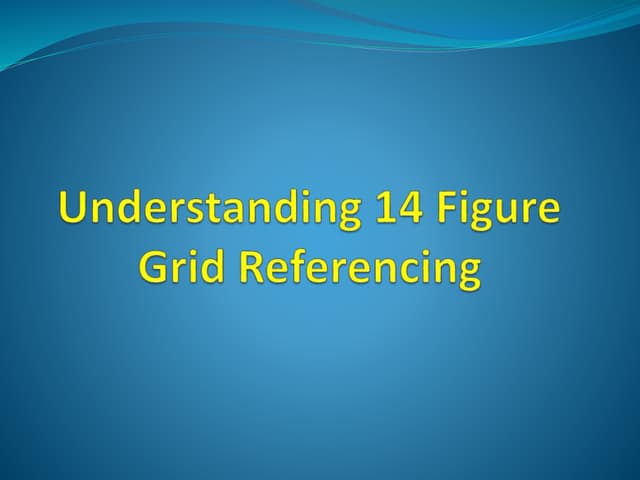 6 figure grid references | PPT