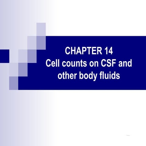 Pathological examination of body fluids | PPTX