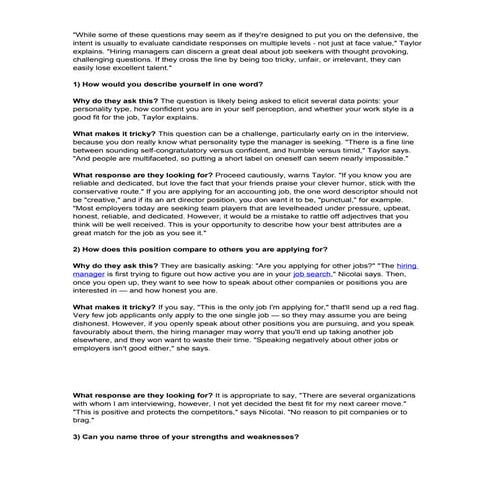 14 interview tips | PDF