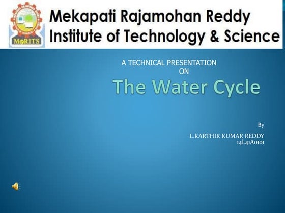 The Water cycle Presentation | PPT