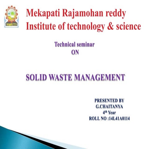 SOLID WASTE MANGEMENT | PPT