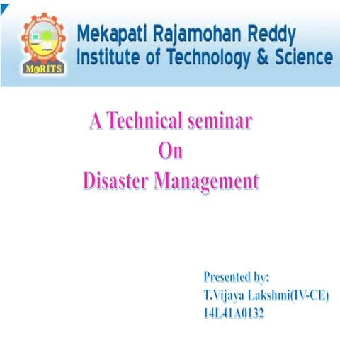 DISASTER MANAGEMENT | PPTX