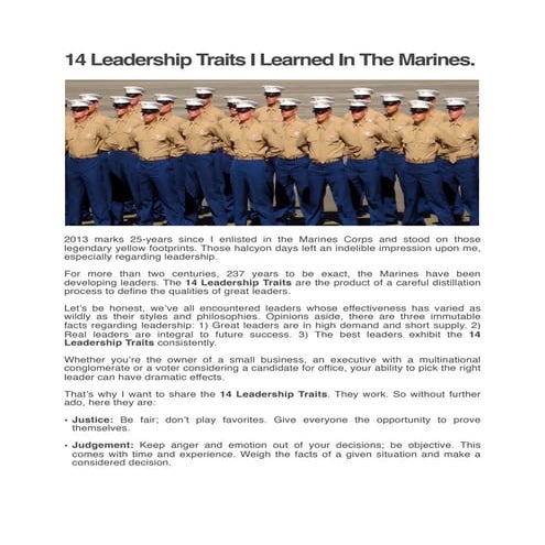 Nicholas Lepinski - Fundamentals of Marine Corps Leadership.ppt
