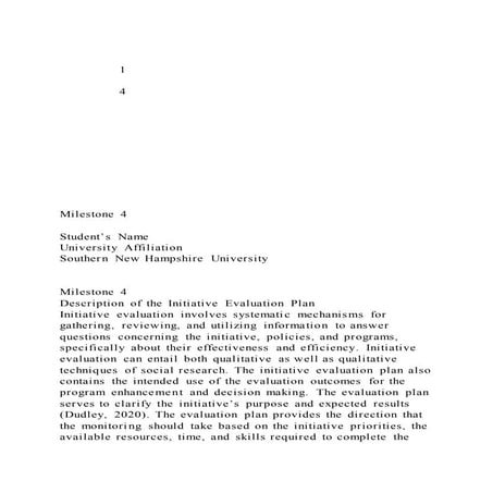 InstructionsSubmit your draft of Evaluation Plan (Section V). .docx