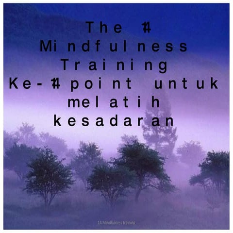14 Mindfulness Training | PPT