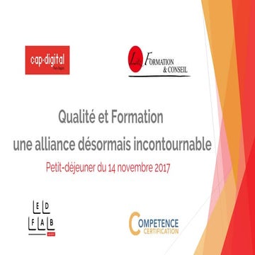14 nov 2017 | Démarches Qualite & Formation Professionnelle | PDF