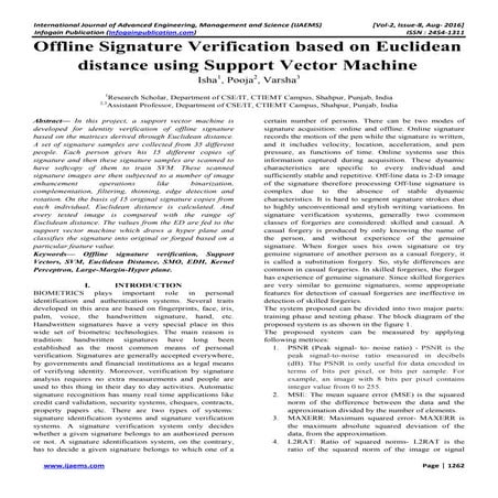 Offline Signature Recognition Via Convolutional Neural Network And Mu 2173