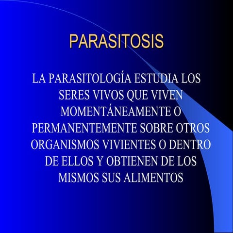 PARASITOSIS INTESTINAL, parasitosis .pptx