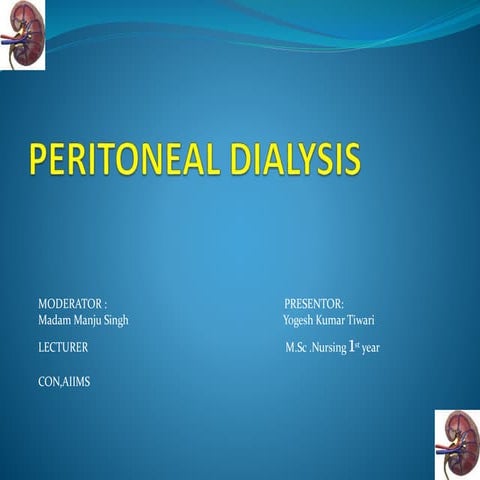 14 peritoneal dialysis | PPTX