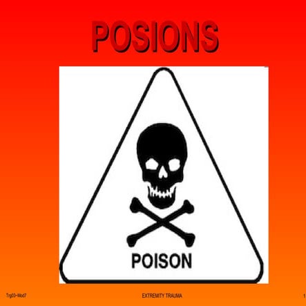 Poisons | PPT