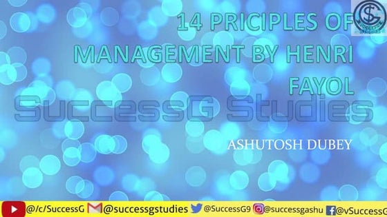Henry Fayol's 14 Principles of Mangement | PPT