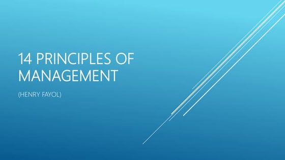 Principles of Management | PPT