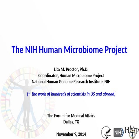 The NIH Human Microbiome Project-National Human Genome Research | PPT