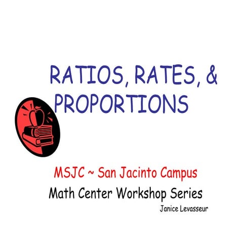 Intro to ratios, rates, and unit rates | PPT