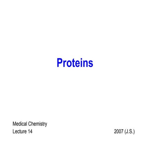 14 proteins | PPT | Chemistry | Science