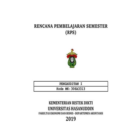 14_Rencan Pembelajaran (RPS) Pengauditan I.doc