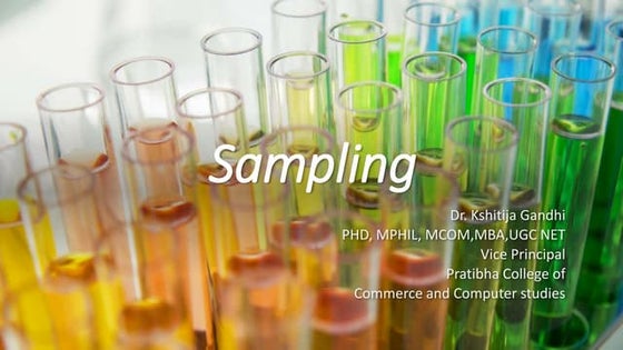 Concept of Sample & Universe | PPTX