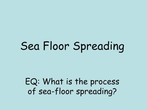 OCEAN BASIN - its structure and evolution. | PPT