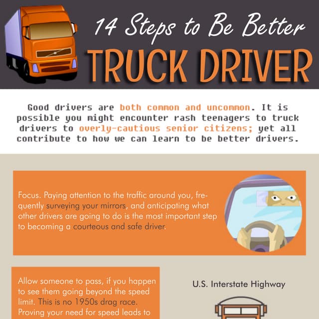 14 Steps to Be Better Truck Driver | PDF