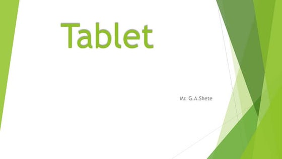 Tablet manufacturing process | PPTX | Pharmaceutical Industry | Industries