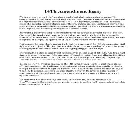 14Th Amendment Essay.pdf