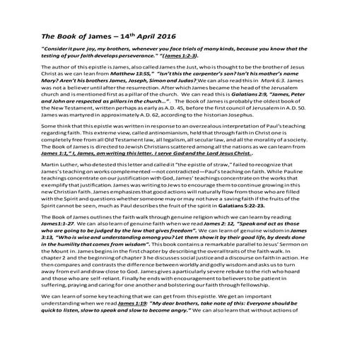 James, Introduction | PPTX