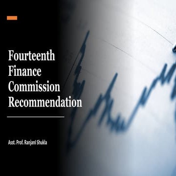 Fourteenth Finance Commission Recommendation | PPTX