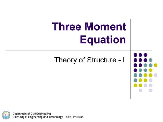 Three moment theorem | PDF | Chemistry | Science