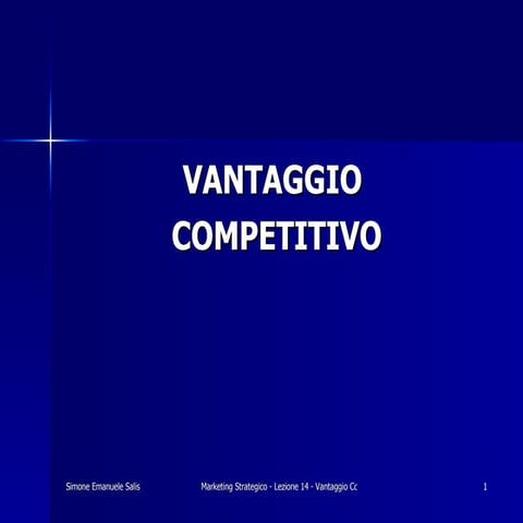 14 Vantaggio Competitivo | PPT