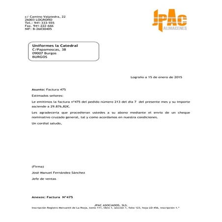 15 01-2015 carta factura 475 uniformes | DOC