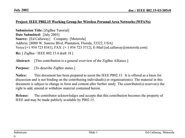 802 15-4 tutorial | PPT