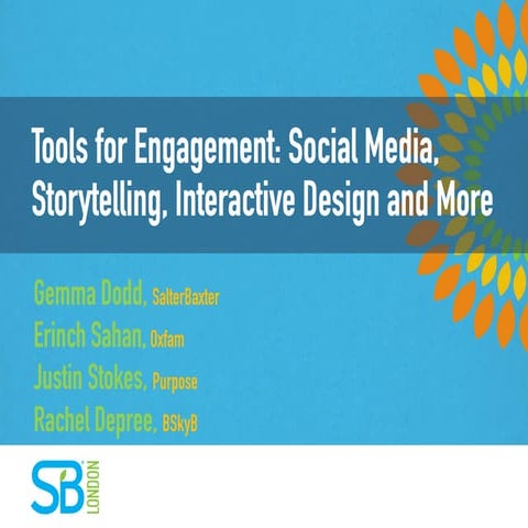 Tools for Engagement: Social Media, Storytelling, Interactive Design ...