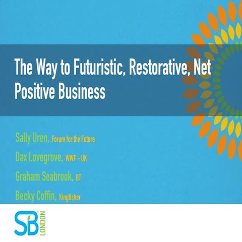 The Way to Futuristic, Restorative, Net Positive Business | PPT