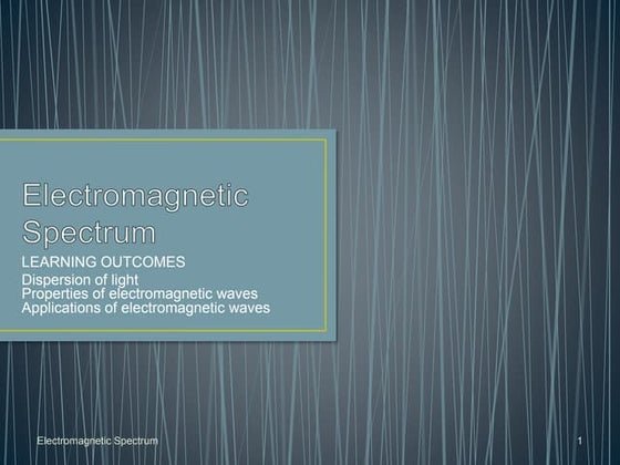 The Electromagnetic Spectrum | PPT